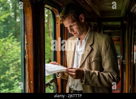 SIMON BENNEBJERG in THE PACT (2021) -Original title: PAGTEN-, directed by BILLE AUGUST. Credit ...