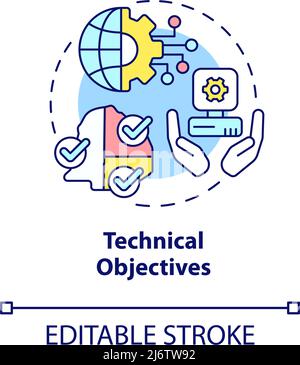 Technical objectives concept icon Stock Vector Image & Art - Alamy