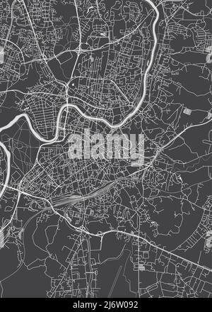 Vilnius city map poster. Map of Vilnius street map poster. Vilnius map ...