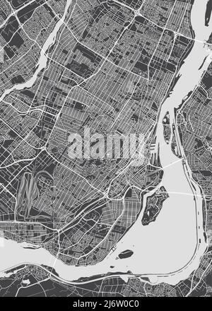 Urban city map of Laval. Vector illustration, Laval map grayscale art ...