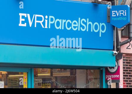 An EVRi parcel delivery Stock Photo - Alamy