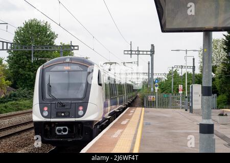 Burnham, Slough, Berkshire, UK. 4th May, 2022. An Elizabeth Line train ...