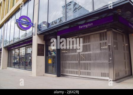 Farringdon - Elizabeth Line Station Stock Photo - Alamy