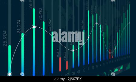 Dashboard infographic big data visualization, binary option, monitor ...