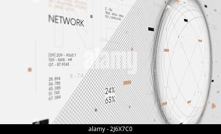 Technology Binary Data Flow in the Sci Fi Matrix Tunnel Background ...