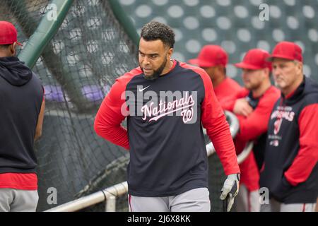 Washington Nationals' Nelson Cruz in action during a baseball game ...