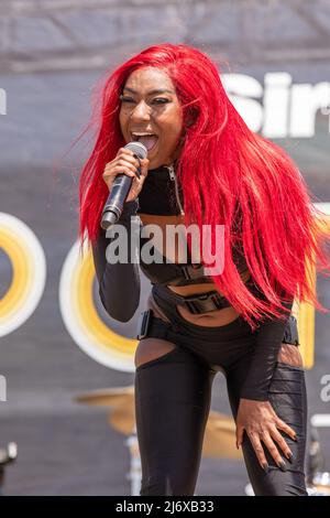 Singer Reyna Roberts during Stagecoach Music Festival on April 30, 2022 ...