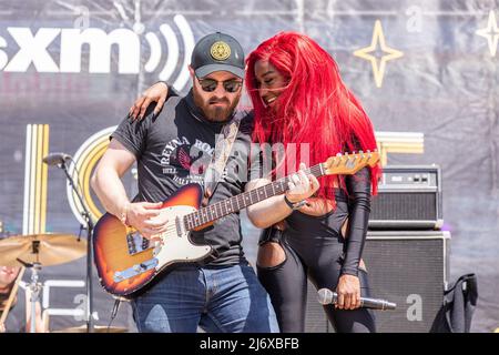 Singer Reyna Roberts during Stagecoach Music Festival on April 30, 2022 ...