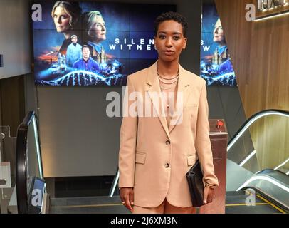 Genesis Lynea arrives for the Silent Witness press launch at the ODEON ...