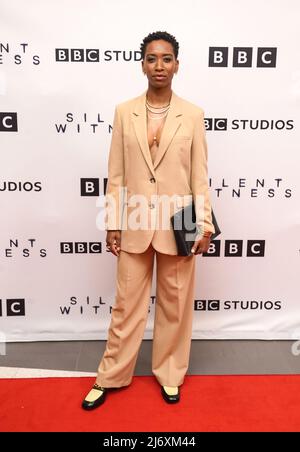 Genesis Lynea arrives for the Silent Witness press launch at the ODEON ...