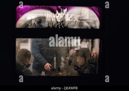 Morning train at the Chernobyl Nuclear Power Plant in Slavutych ...