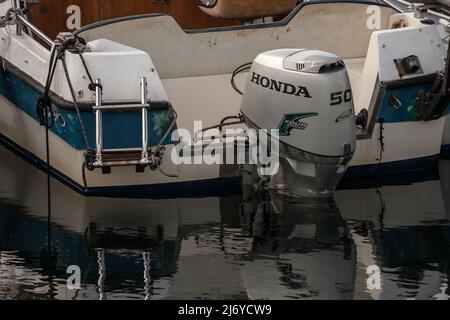 Signage, Honda logo, Japanese manufacturer of automobiles, motorcycles ...