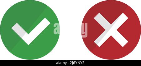 Cancel decline. Check marks set on transparent background. YES or NO ...