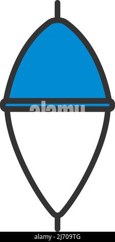 Icon Of Float. Editable Bold Outline With Color Fill Design. Vector ...