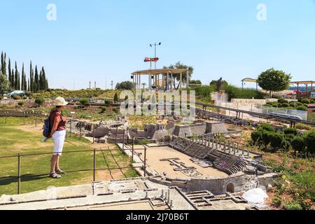 LATRUN, ISRSAEL - SEPTEMBER 18, 2017: This is the model of the historic ...