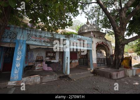 Mandir at the Guptar Ghat or Narayan Ghat along the Ganges. Civil Lines ...