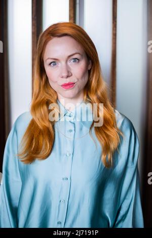 05 May 2022, Berlin: Esther Roling, actress, participates in the Green ...