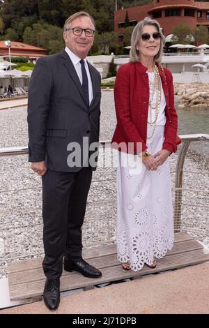 HRH Princess Caroline of Hanover poses before the runway of Chanel ...