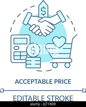 Acceptable price concept icon Stock Vector Image & Art - Alamy