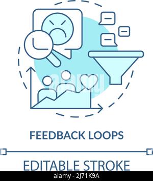 Positive customer feedback loop concept icon Stock Vector Image & Art ...