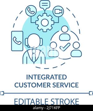 Integrated customer service concept icon Stock Vector Image & Art - Alamy