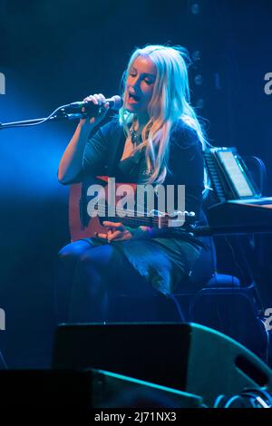 Heidi Talbot Irish folk singer and songwriter playing at the Shetland ...