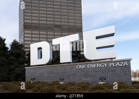 Detroit, Michigan - The headquarters of DTE Energy, an electricity and ...