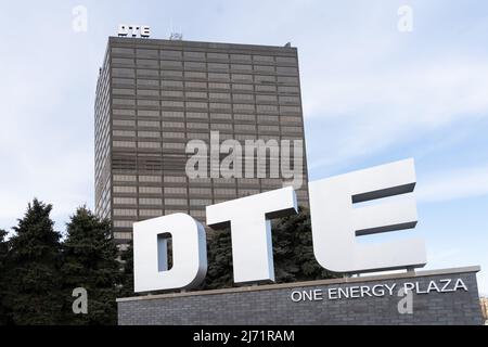 Detroit, Michigan - The headquarters of DTE Energy, an electricity and ...