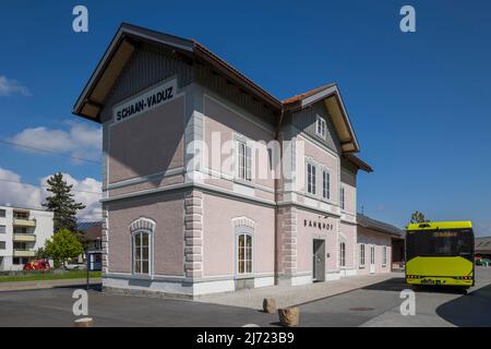 Architektur, Gebaeude, Bahnhof Schaan-Vaduz, Liechtenstein Stock Photo ...