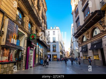 Seville, Spain, shopping street Tetuan Stock Photo - Alamy