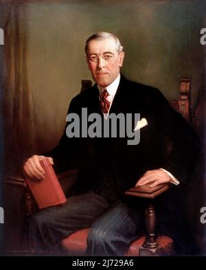 The official presidential portrait of Woodrow Wilson from 1913 Stock ...