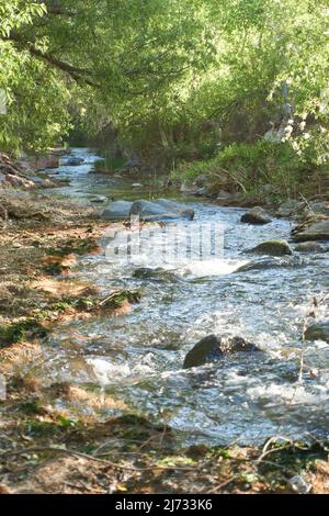 Small stream running through land in Winkleman, Arizona Stock Photo - Alamy