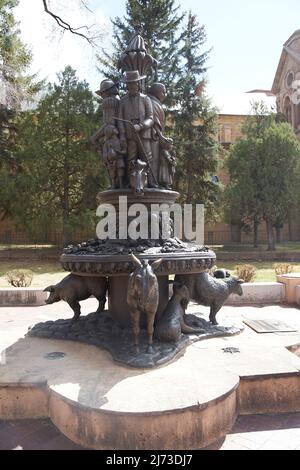 Santa Fe Cathedral Park and Monument commemorates the Spanish ...