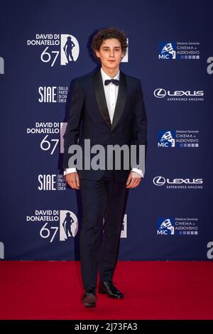 Filippo Scotti attends the 67th David Di Donatello red carpet at ...