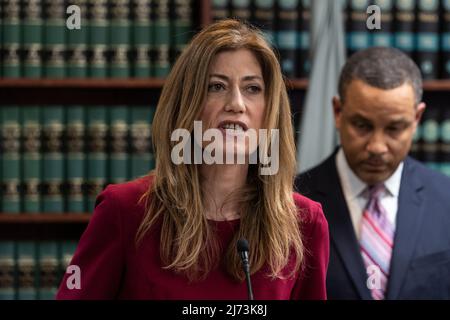 DEA Administrator Anne Milgram speaks at a press conference with ...
