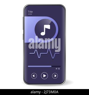 music player user interface realistic Stock Vector Image & Art - Alamy