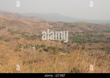 View from Thyolo Escarpment, Chikwawa District, Malawi, Africa - The ...
