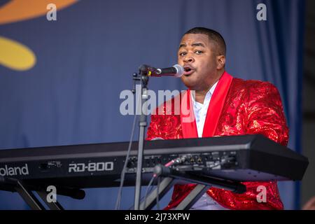 Al 'Lil Fats' Jackson during New Orleans Jazz & Heritage Festival on ...