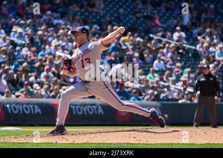 May 5 2022: Washington pitcher Josh Rogers (13) throws a pitch during ...