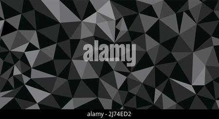 Abstract black and gray gradient triangles of different sizes - Vector ...