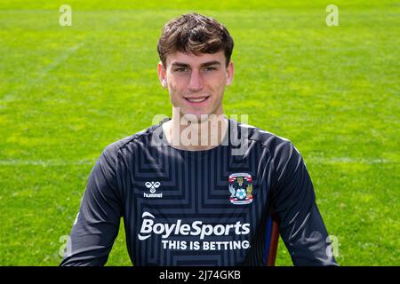 Coventry City goalkeeper Cian Tyler during training at Coventry ...