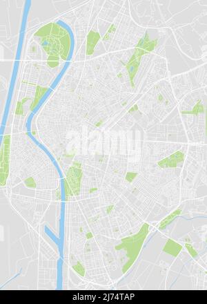 Seville map. Detailed vector map of Seville city administrative area ...