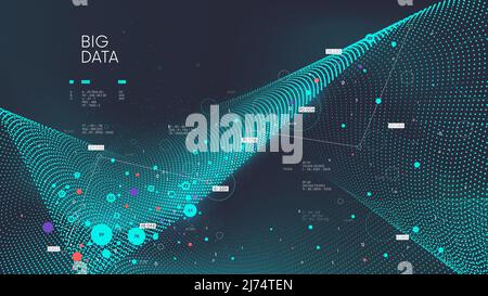 Big data collection. Virtual flow of database connections tree ...