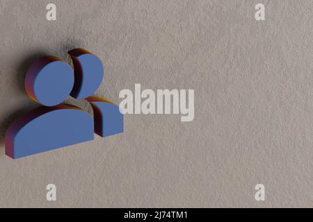 Beautiful abstract illustrations Group friends symbol icon on a dark ...