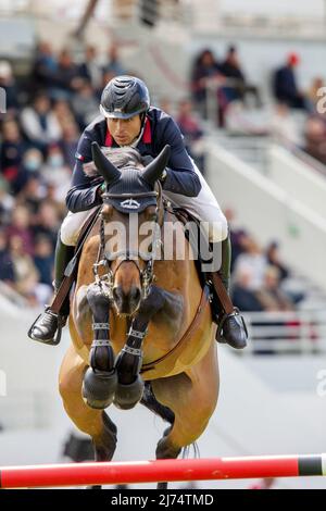 Edward Levy (FRA) riding Uno de Cerisy, FFE Prize CSIO5 during the ...