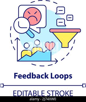 Positive feedback loop concept icon Stock Vector Image & Art - Alamy