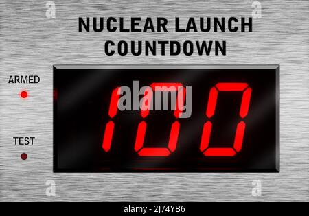 Nuclear countdown to destruction. Doomsday clock is now set to 23:58 ...