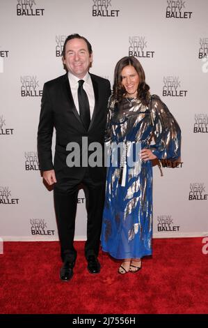 Andrew Weiner and Jessica Weiner attend the New York City Ballet 2022 ...