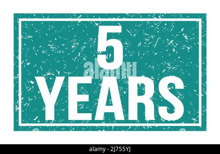 3 YEARS, words written on blue rectangle stamp sign Stock Photo - Alamy