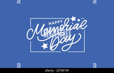 Happy Memorial Day - Stars and Stripes Stock Vector Image & Art - Alamy